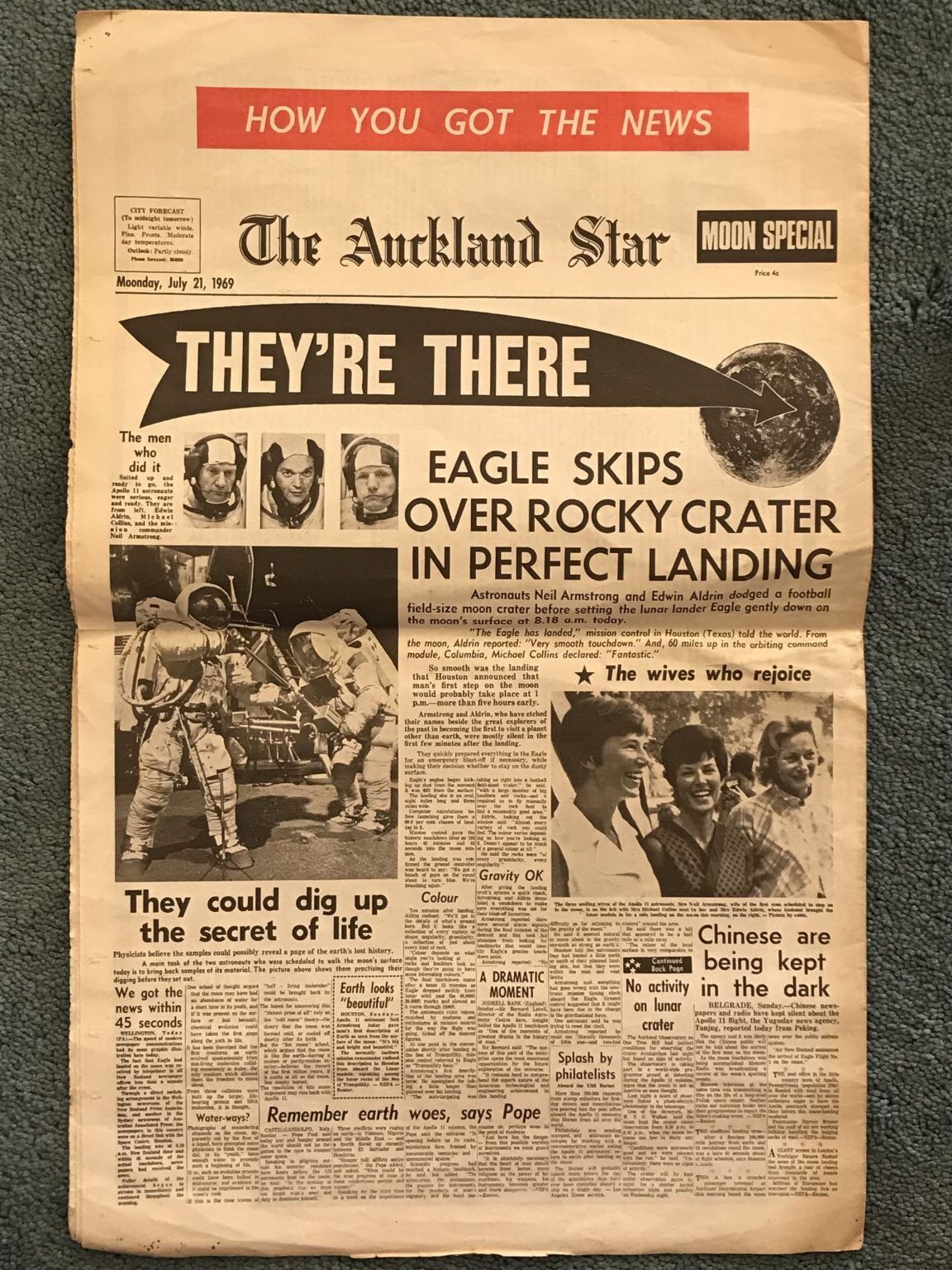 OLD NEWSPAPER: The Auckland Star, 21 July 1969 - Moon Landing Special Guide