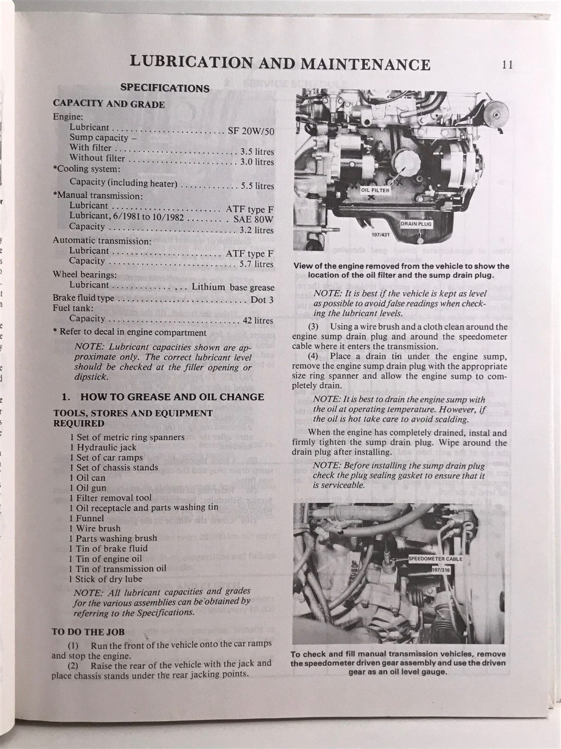 SERVICE AND REPAIR MANUAL: Ford Laser KA-KB and Meteor GA-GB from 1981 ...