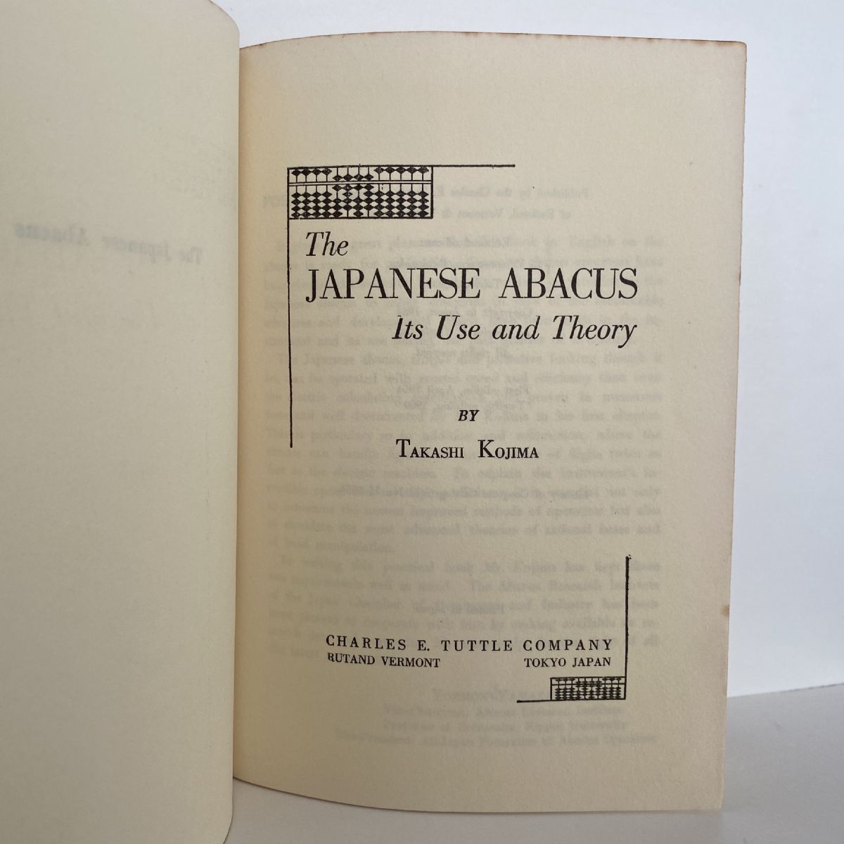 THE JAPANESE ABACUS: Its Use and Theory