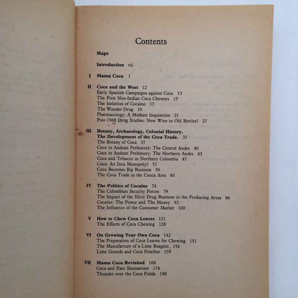 MAMA COCA: Historical/Cultural Study of Coca In The Andes