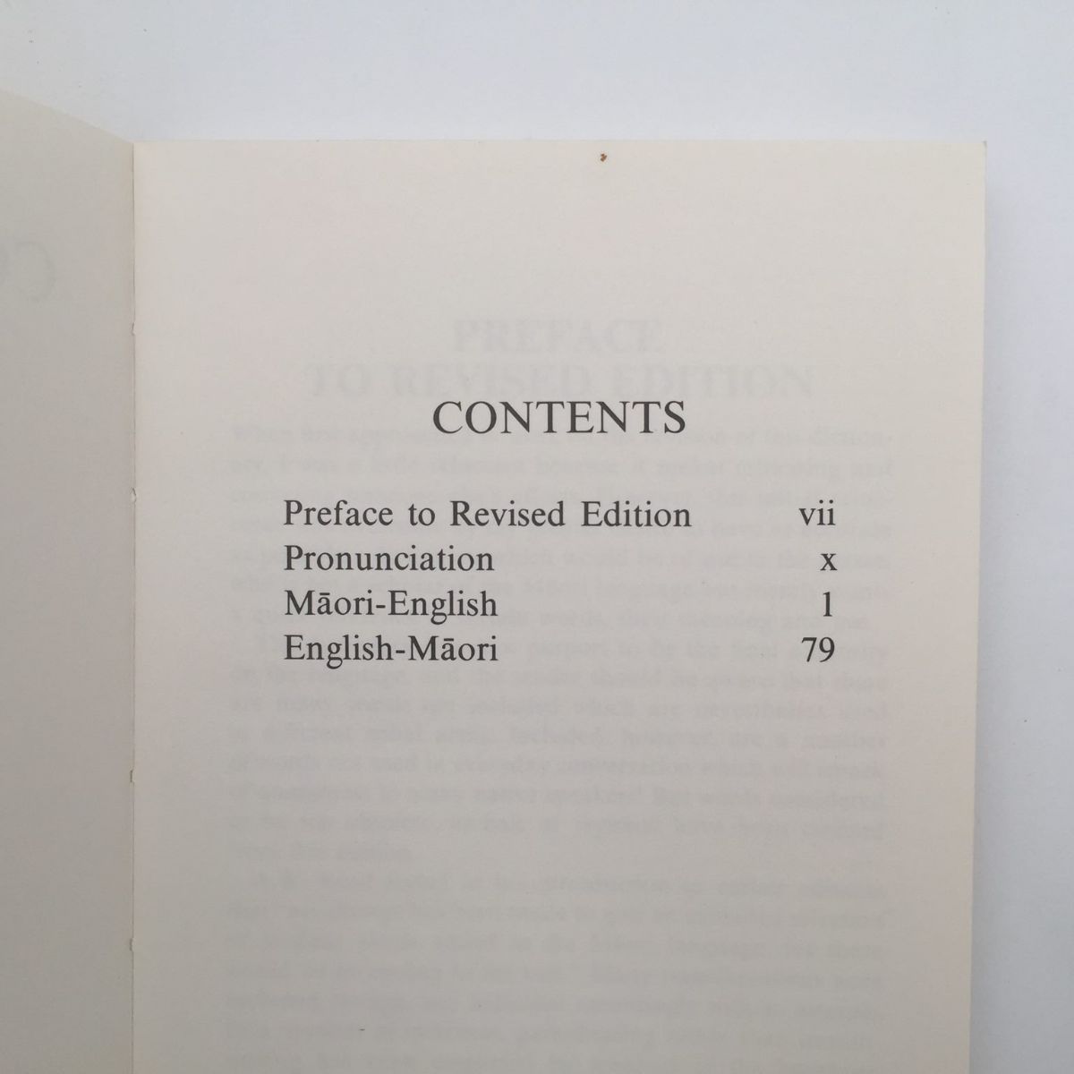 CONCISE MAORI DICTIONARY