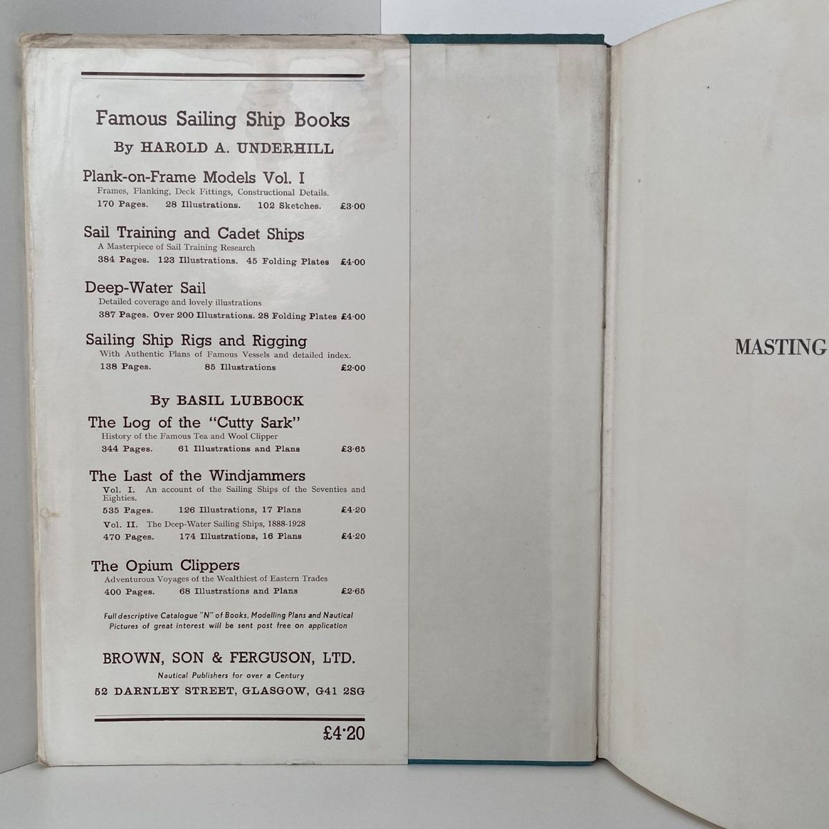 MASTING & RIGGING the Clipper Ship and Ocean Carrier