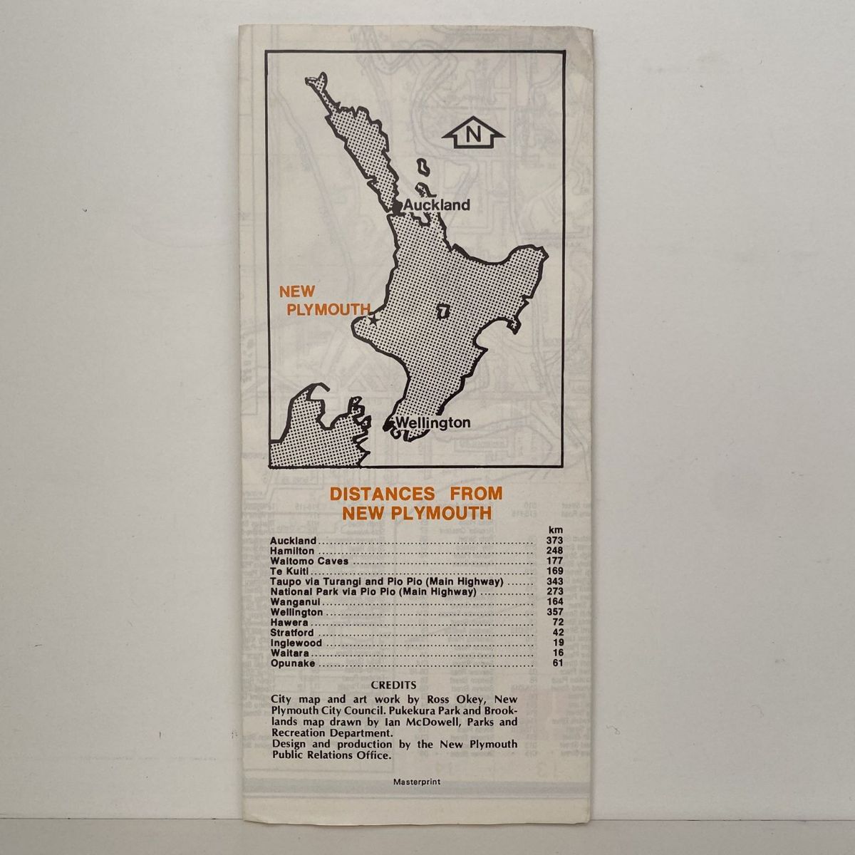 AA ROAD MAP: New Plymouth Street Map