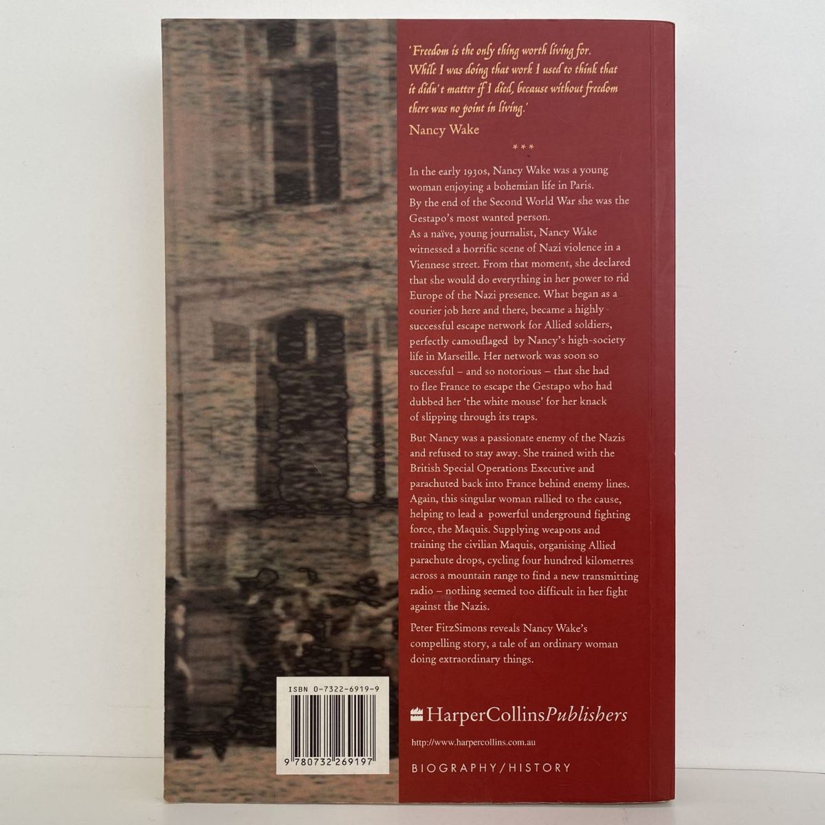 NANCY WAKE: A Biography of our Greatest War Heroines
