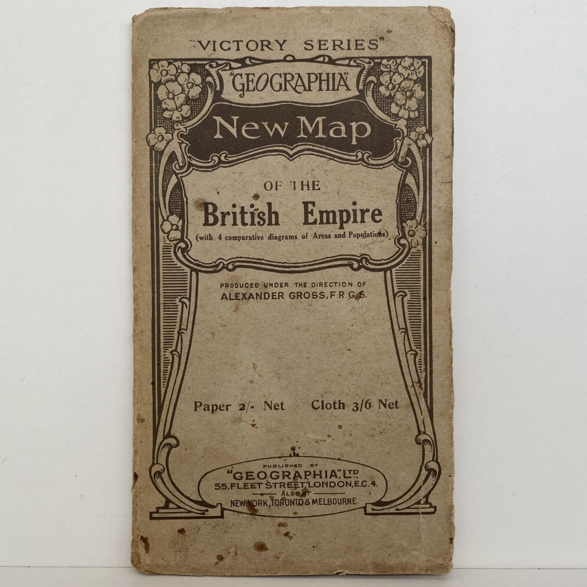VINTAGE MAP: New Map of the British Empire 1930s