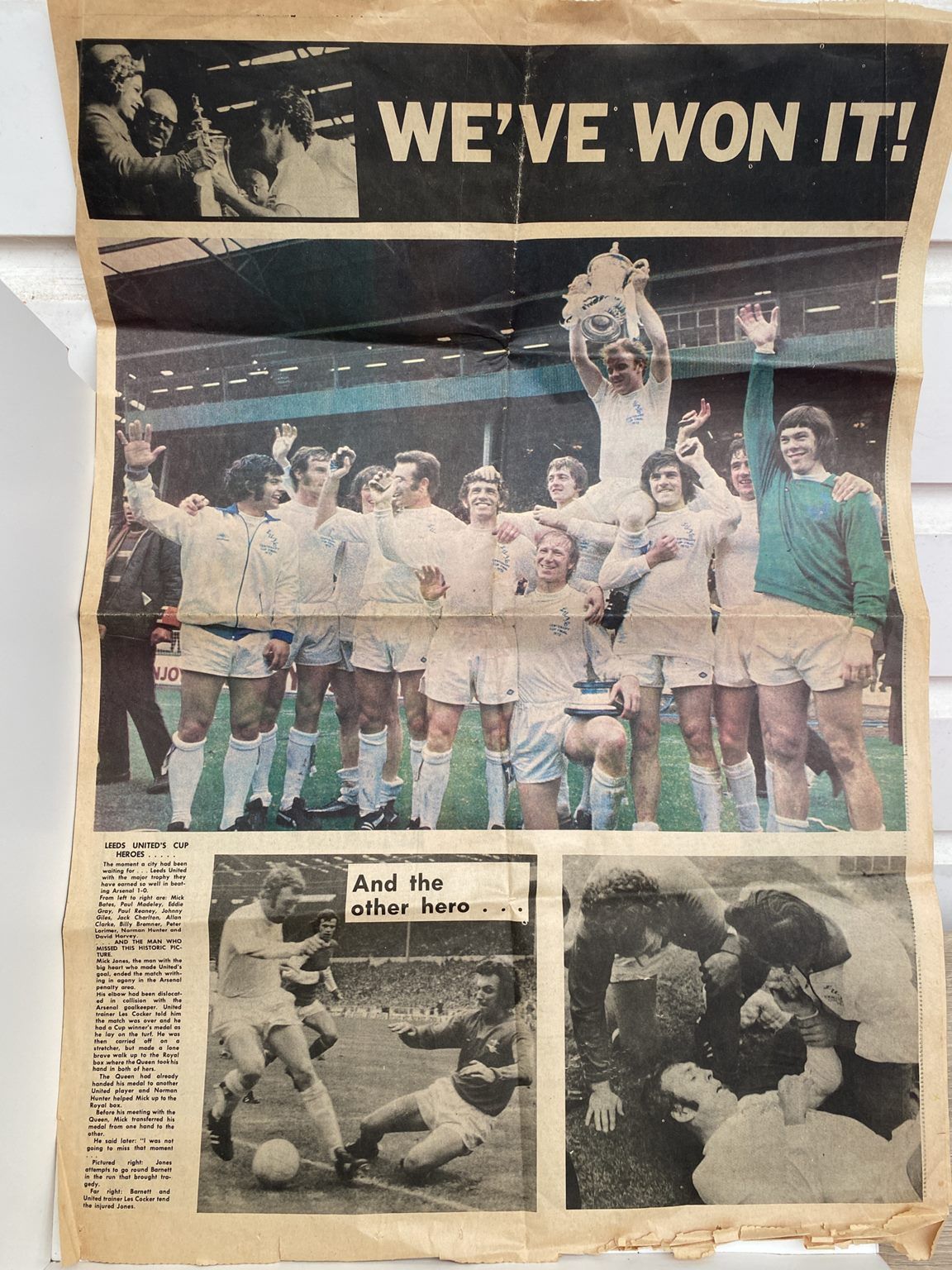 OLD NEWSPAPER: The Evening Post, Yorkshire 8 May 1972 - FA Cup final ...