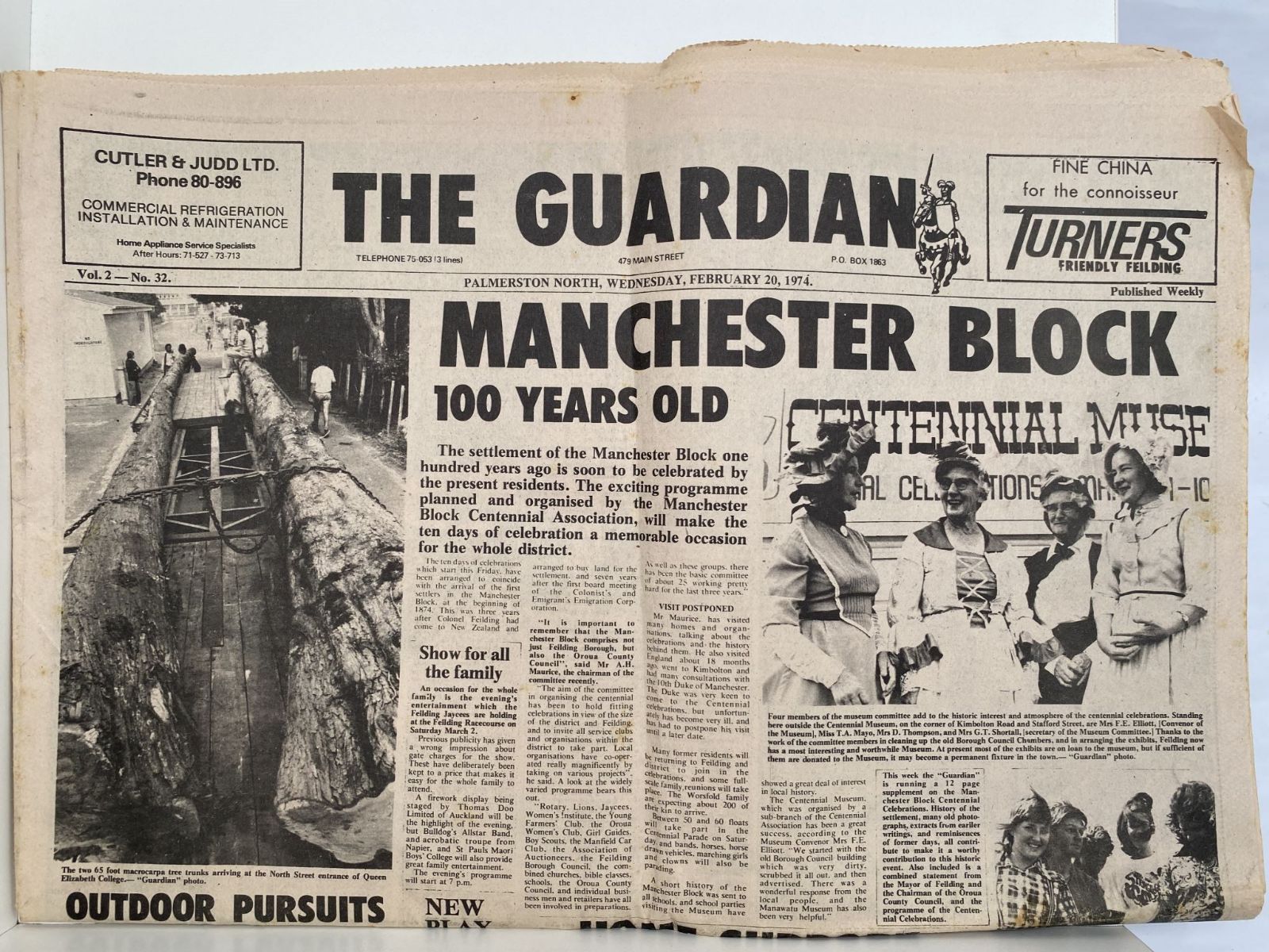 OLD NEWSPAPER: The Guardian, Palmerston North, 20 February 1974