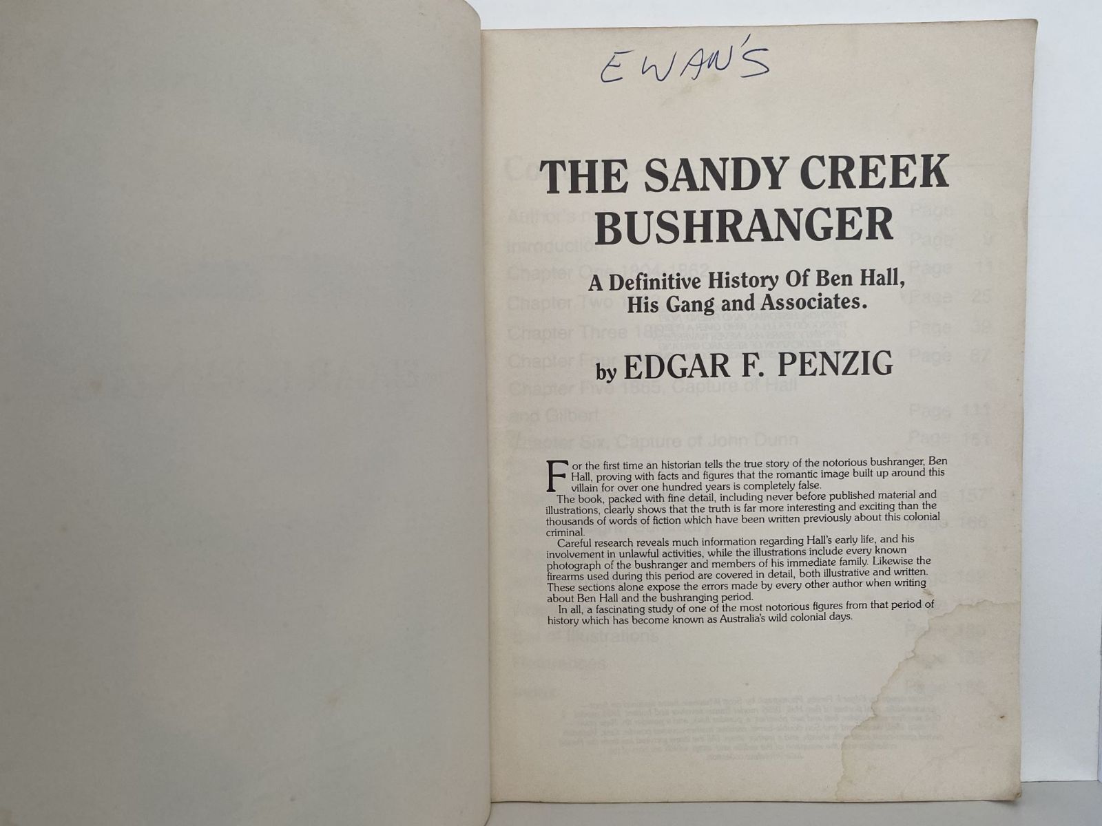 THE SANDY CREEK BUSHRANGER: A Definitive History of Ben Hall, His Gang