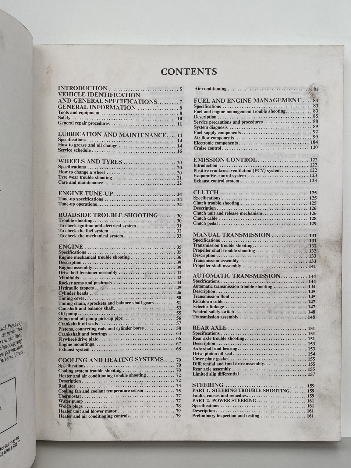HOLDEN COMMODORE VN Series V6 - 1988 to 1990 Service and Repair Manual