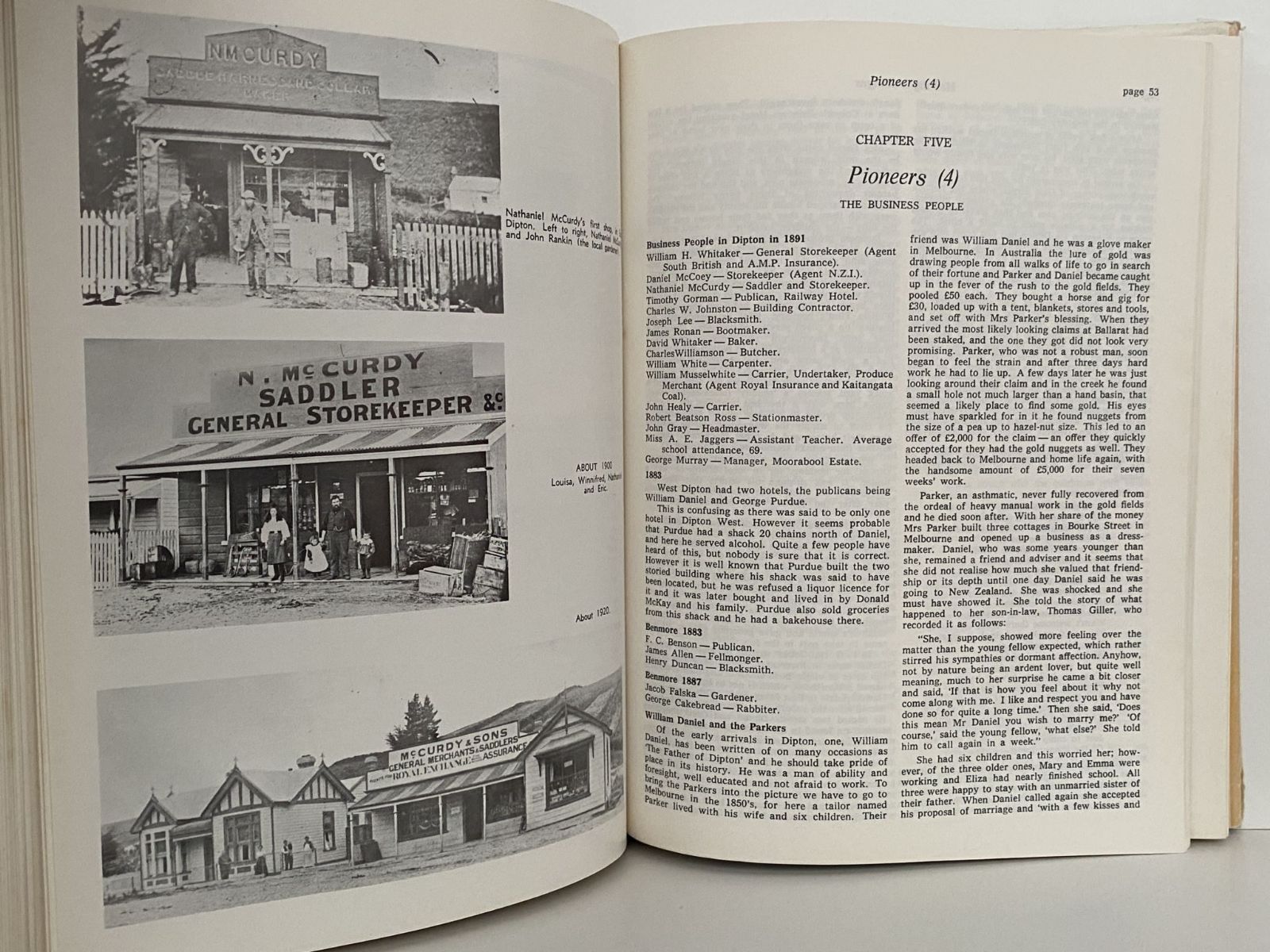 MOONLIGHT RANGES: The Story of Dipton 1877-1977