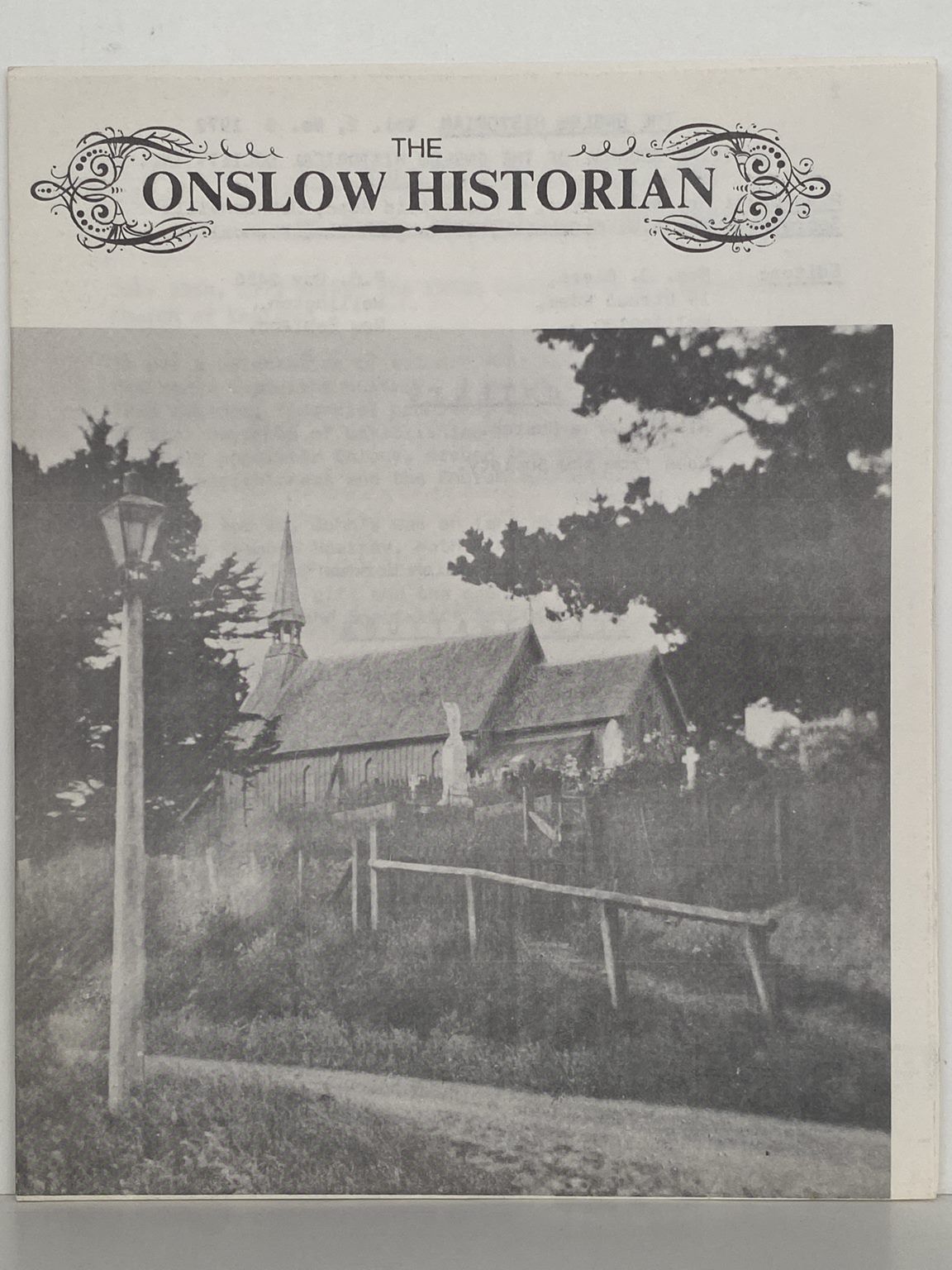 THE ONSLOW HISTORIAN: Vol. 2 - No. 3, 1972