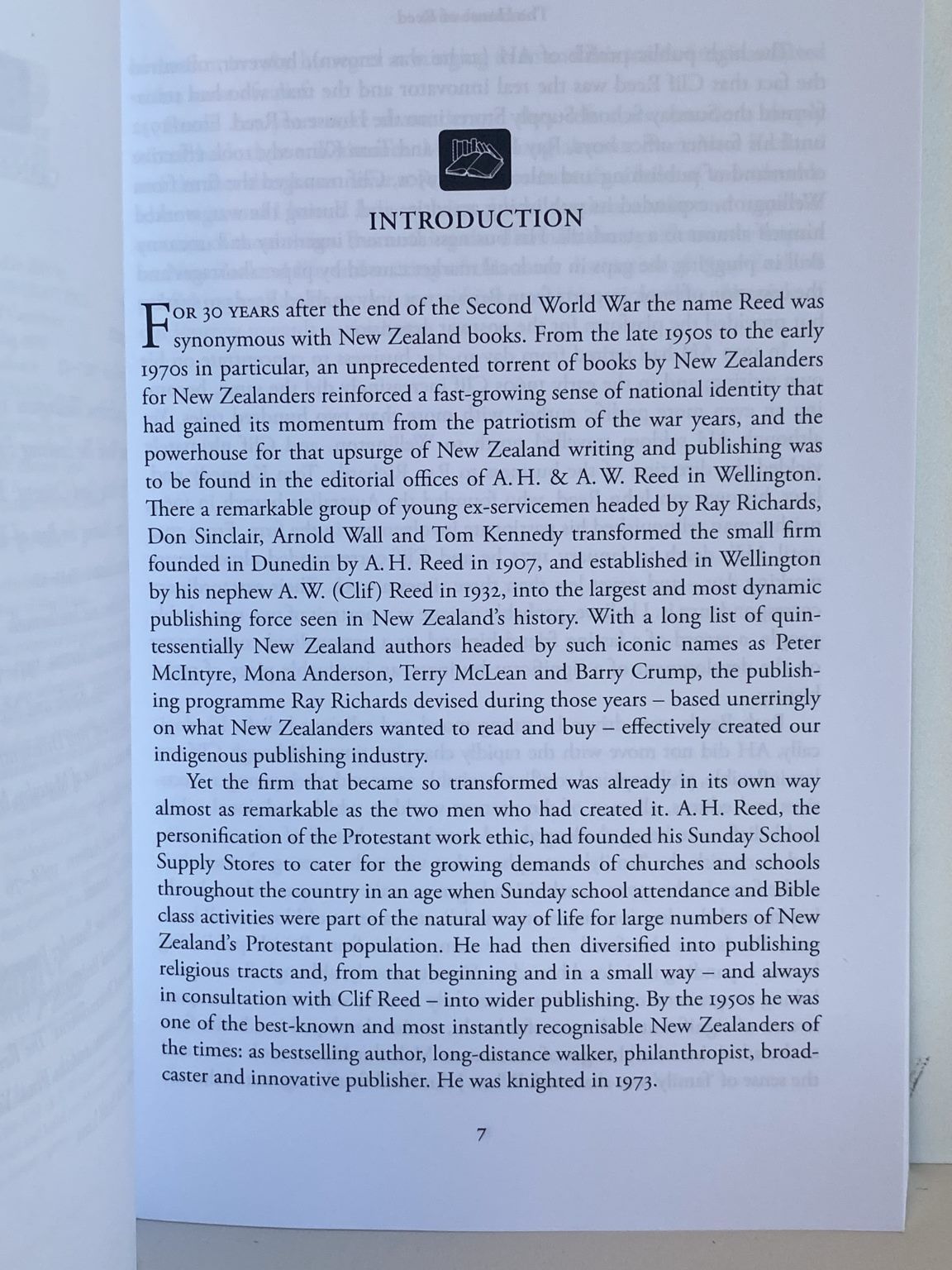 THE HOUSE OF REED 1907-1983 Great Days in New Zealand Publishing