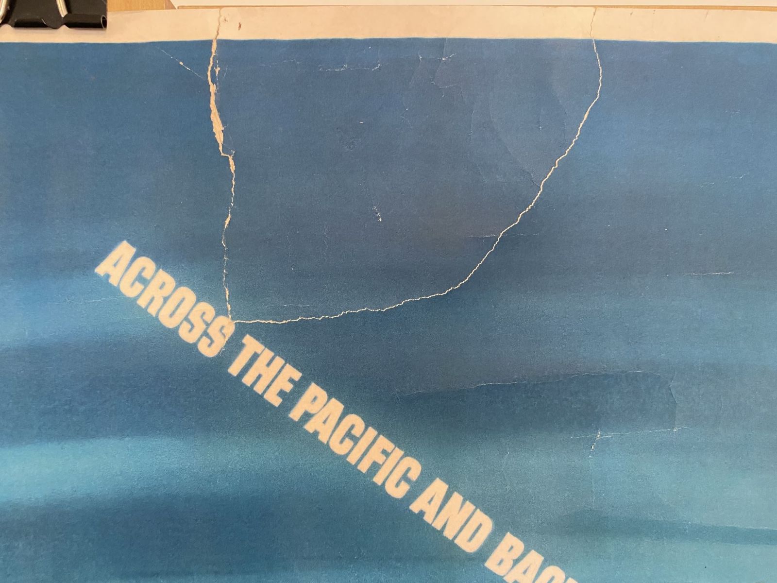 VINTAGE POSTER: Across the Pacific and Back by BCPA