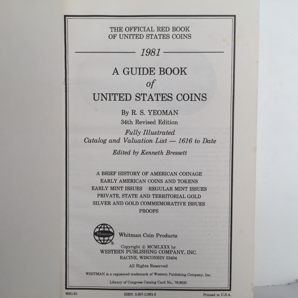 A Guide Book of United States Coins