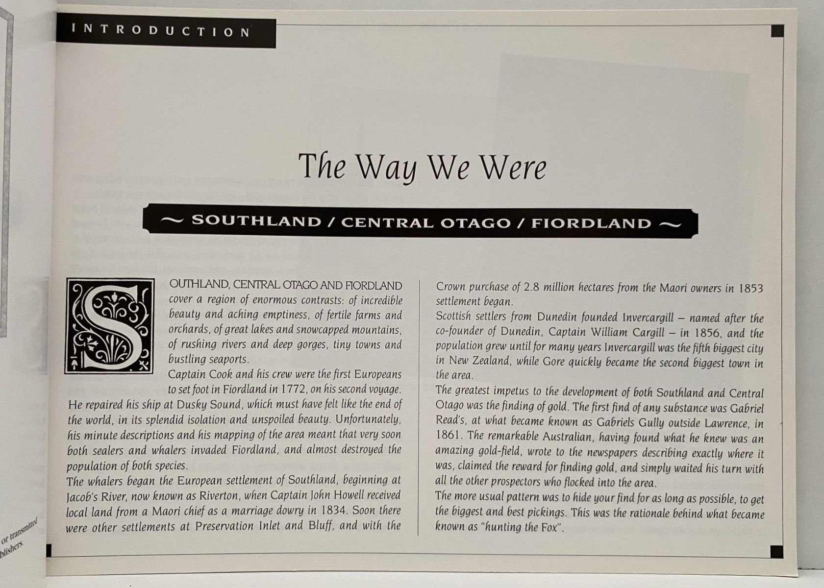 THE WAY WE WERE: Pictorial Memories of New Zealand - South / Otago ...