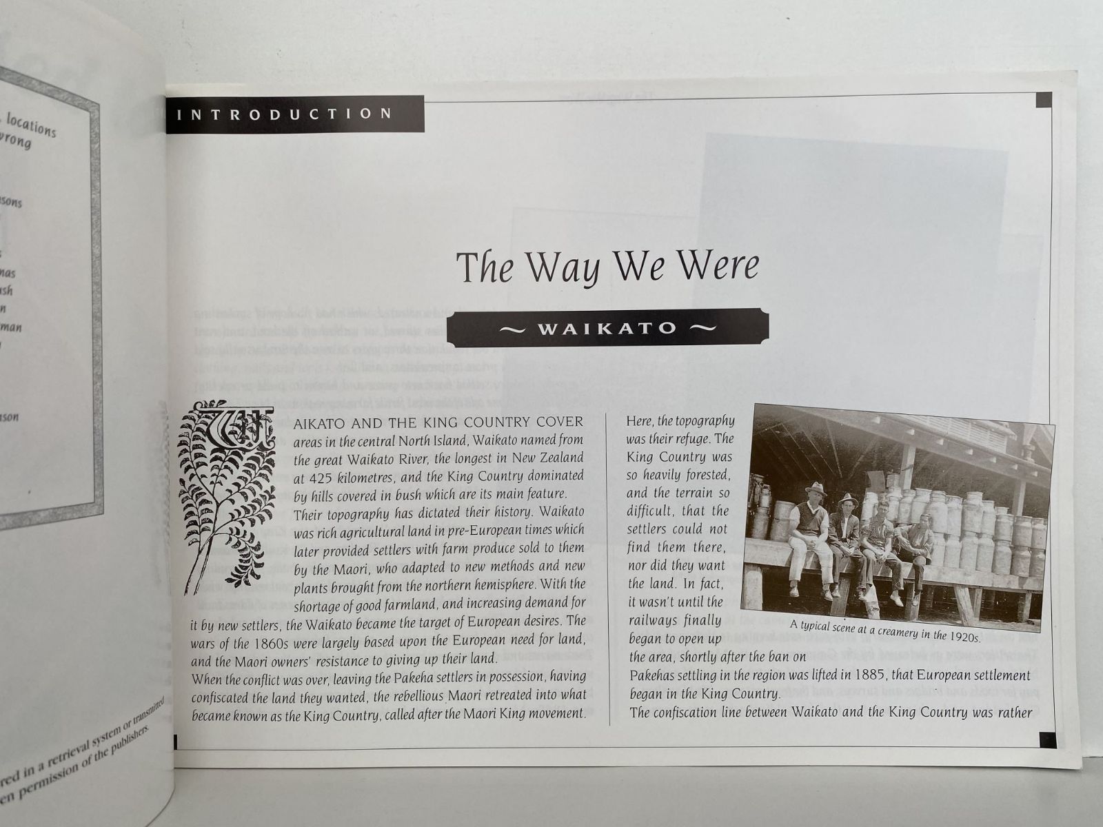 THE WAY WE WERE: Pictorial Memories of New Zealand - Waikato