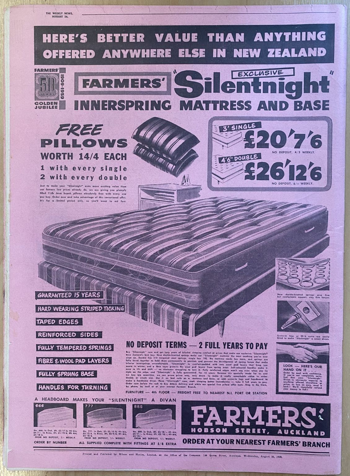 OLD NEWSPAPER: The Weekly News - No. 4996, 26 August 1959