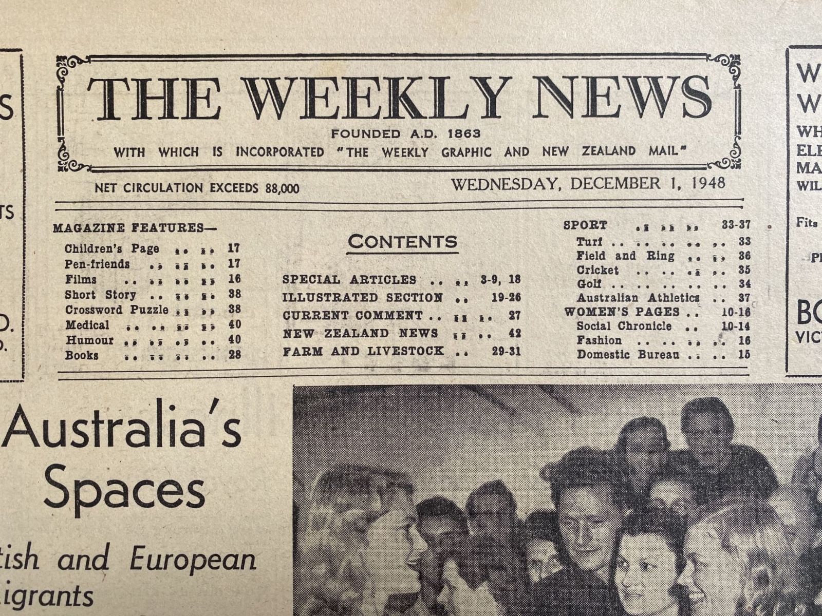 OLD NEWSPAPER: The Weekly News - No. 4436, 1 December 1948