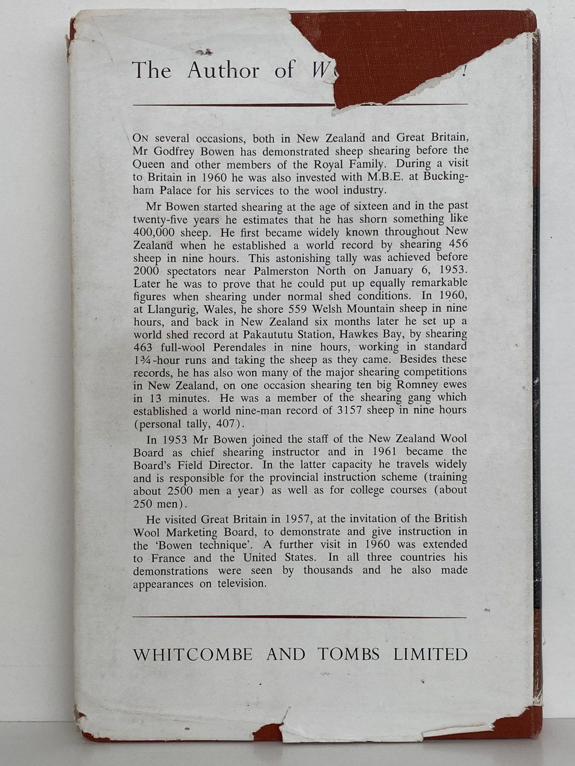 WOOL AWAY! The Art and Technique of Shearing